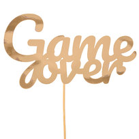 Topper Game Over Złoto - Dekolo.pl | Przyjęcia i okazje w Sklepie EMPIK.COM
