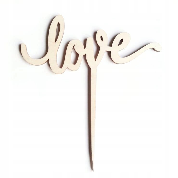 Topper love Wesele rocznica Walentynki Ślub 12cm - Pamario | Przyjęcia ...