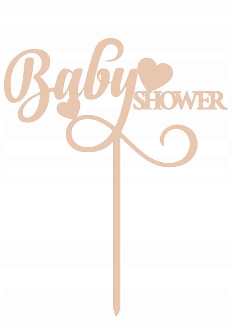 Topper toper na tort baby shower - Inna marka | Przyjęcia i okazje w ...