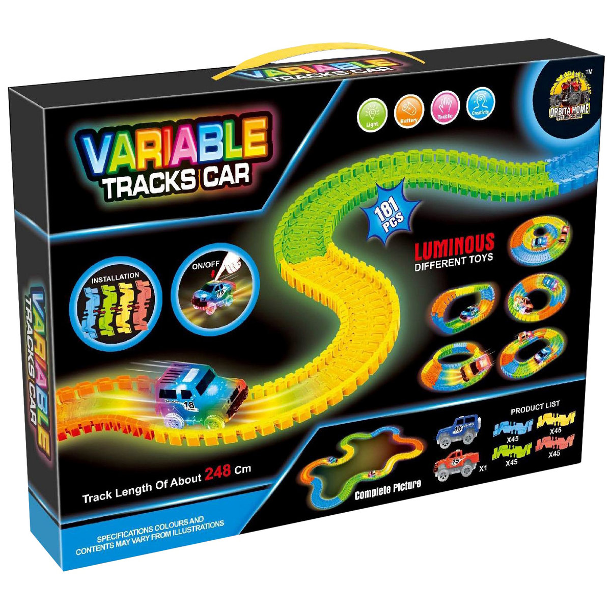 Tor Dla Aut Świecący W Ciemności Zabawka Dla Dzieci - DDC Toys | Sklep ...