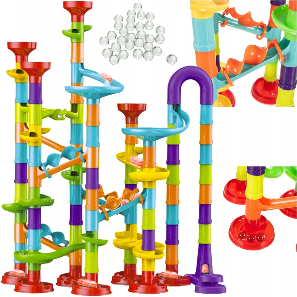 Tor Kulkowy Kulodrom Zestaw Kulki 30 Kulek 113 El Duży Labirynt ...