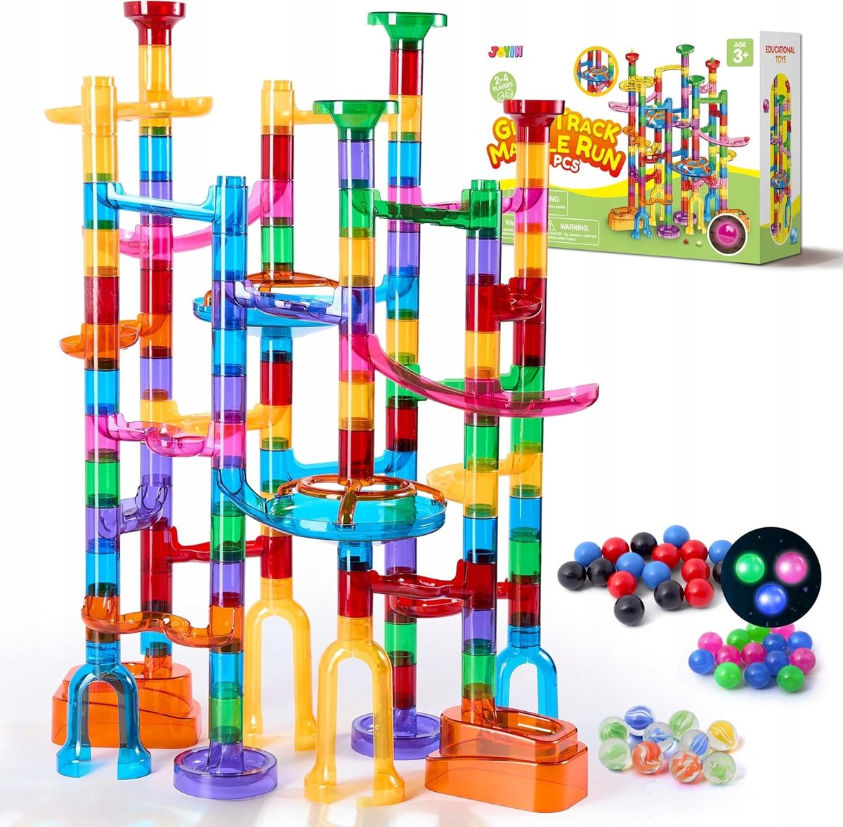TOR KULKOWY MARBLE RUN 137 ELEMENTÓW KLOCKI KONSTRUKCYJNE STEM - Inna ...