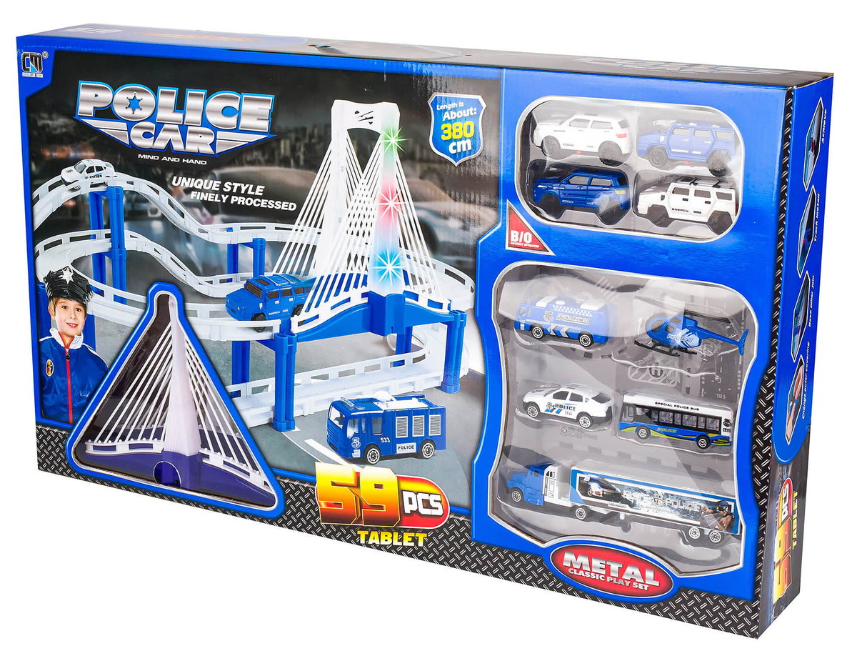 Tor Policja z Autkami - Happy Hippo | Sklep EMPIK.COM