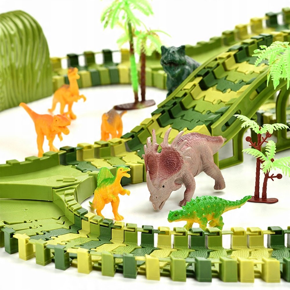 TOR WYŚCIGOWY XXXL MEGA DINOZAUR DINO PARK 240 elementów - AWM | Sklep EMPIK.COM