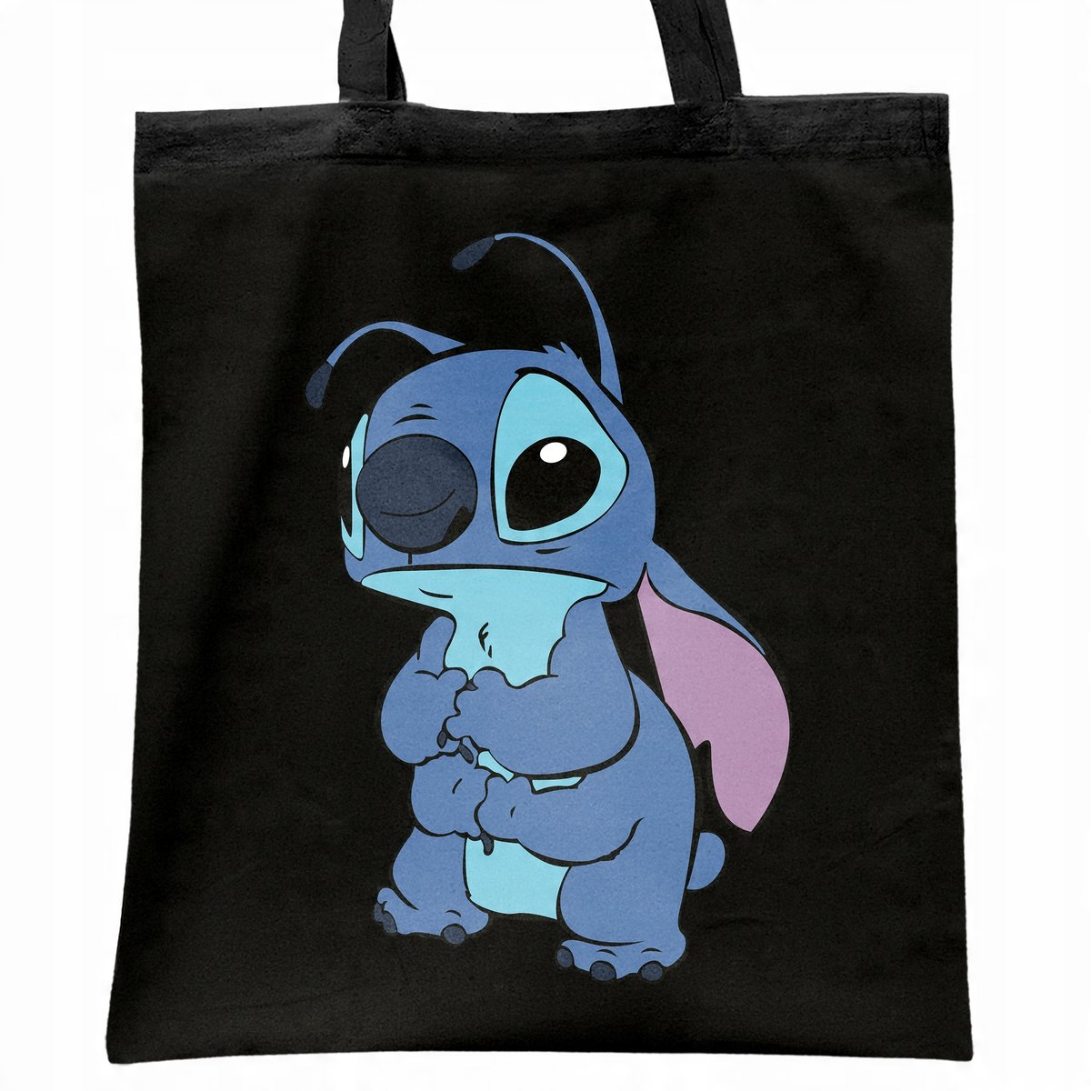 Torba bawełniana czarna na zakupy Stitch Lilo i Stich Dla Fanów - Bullz ...