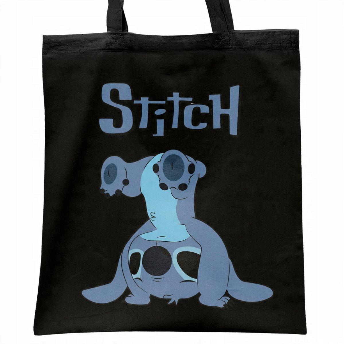 Torba bawełniana czarna na zakupy Stitch Lilo i Stich Dla Fanów - Bullz ...