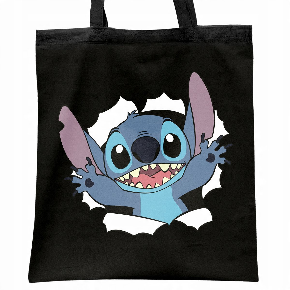 Torba bawełniana czarna na zakupy Stitch Lilo i Stich Dla Fanów - Bullz | Moda Sklep EMPIK.COM