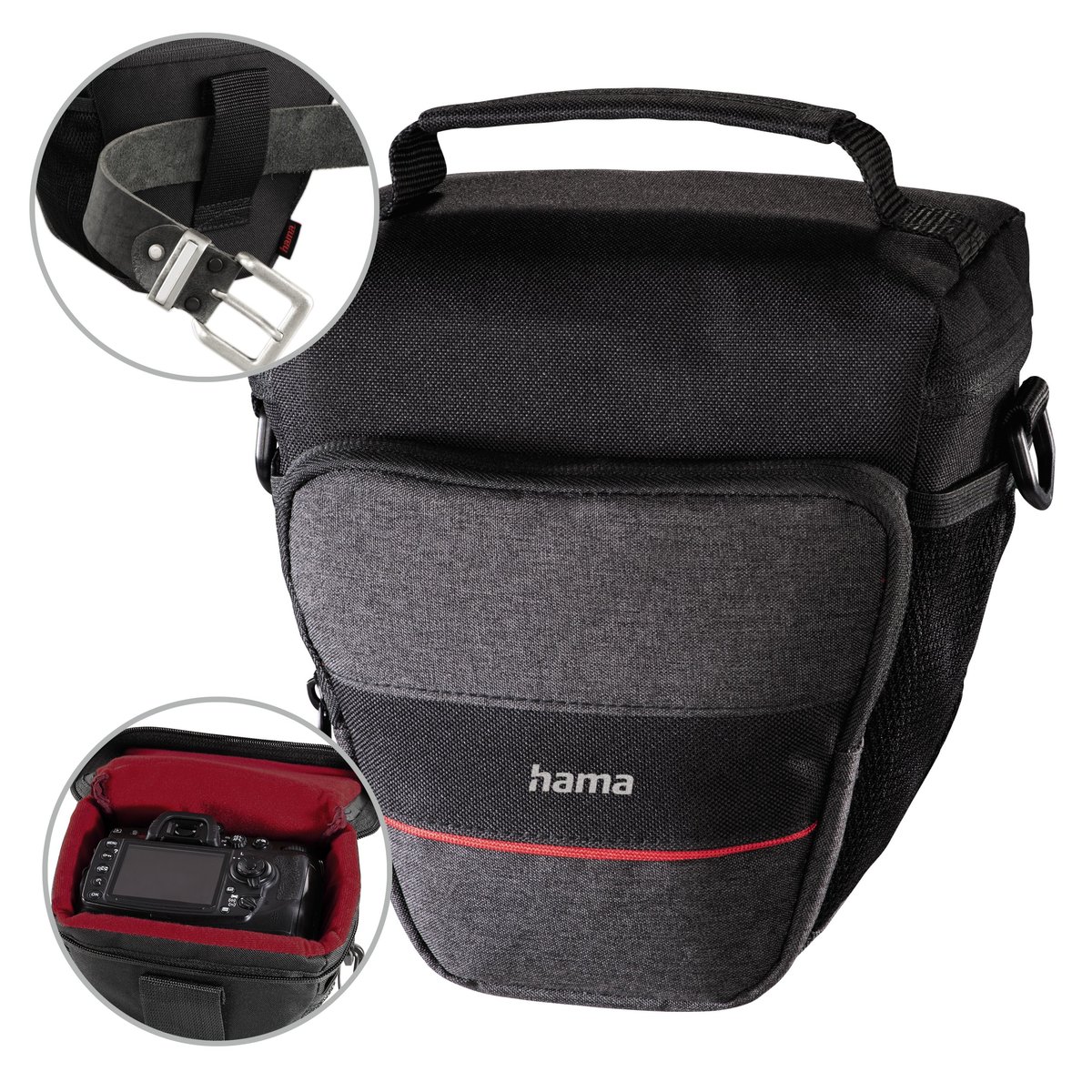 Torba fotograficzna na aparat Hama VALETTA 110 COLT Schwarz Czarny ...