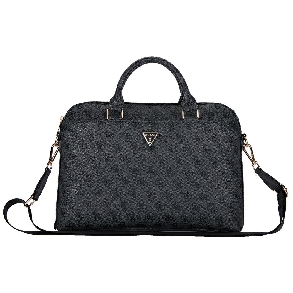 TORBA GUESS 4G ZIPPER POCKET TRIANGLE LOGO 15 CZARNY - GUESS | Sklep EMPIK.COM