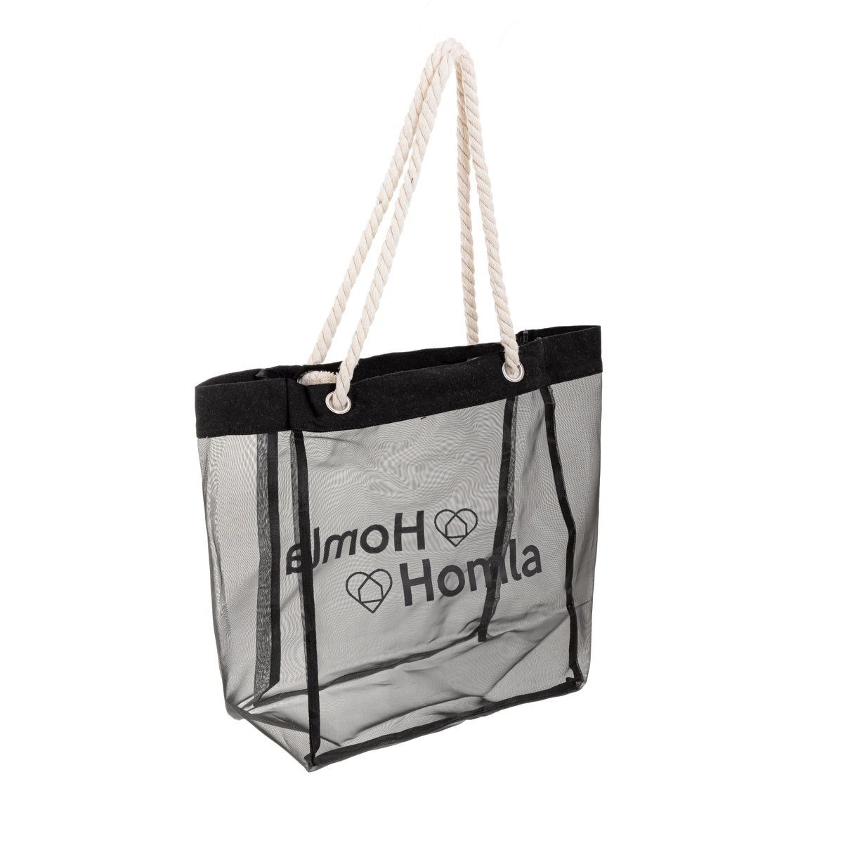 Torba HOMLA na zakupy czarna 55x40x20 cm - Homla | Moda Sklep EMPIK.COM