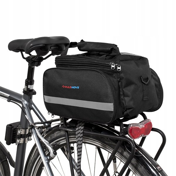 Torba Na Bagażnik Rowerowy, Sakwa Rowerowa Pulsmove 32X25X18 Cm Pojemna ...