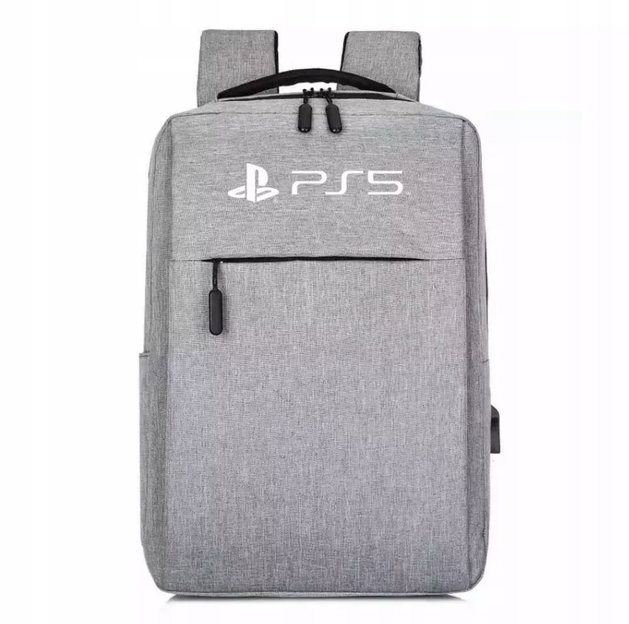 Torba Plecak Na Konsole PS5 i PS4 Z USB kolor Szary - Inny producent ...