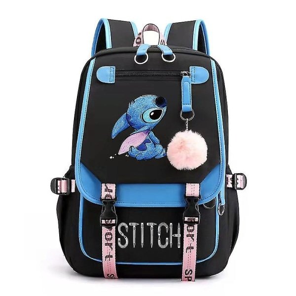 Torba podróżna Stitch z ładowaniem USB, torba szkolna, torba podróżna ...
