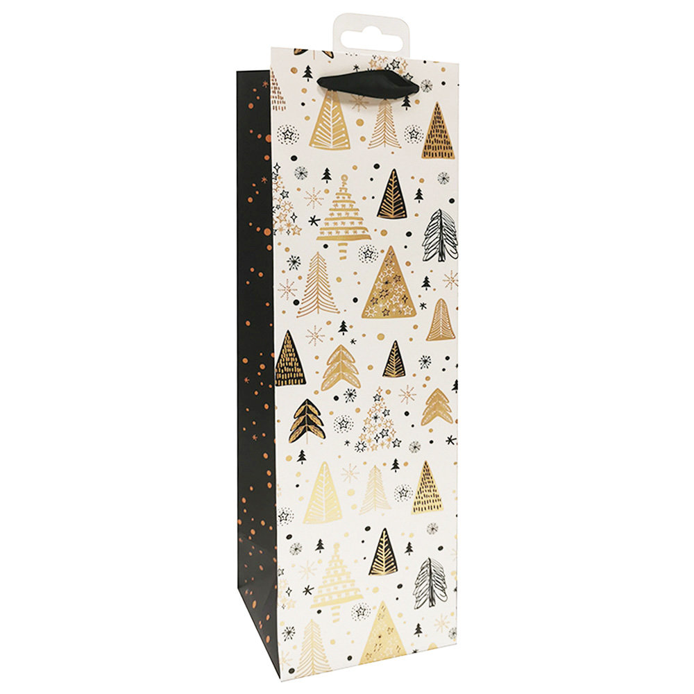 Torba prezentowa, Golden Glamour, złote choinki, B - Empik | Przyjęcia i okazje w Sklepie EMPIK.COM