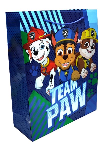 Torba prezentowa Psi Patrol Team Paw 39 cm - W&O | Przyjęcia i okazje w ...