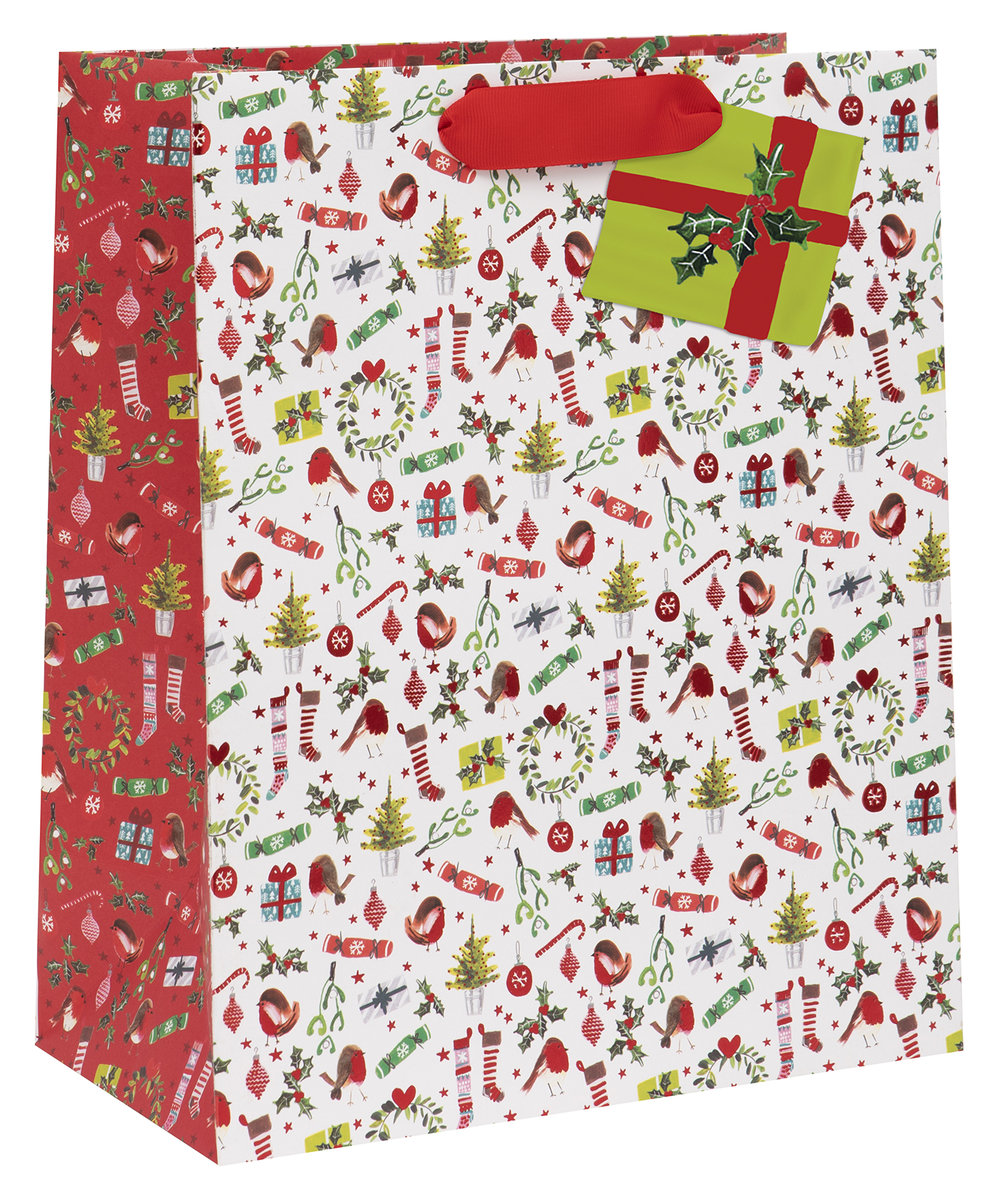 Torba prezentowa świąteczna, duża - Empik | Przyjęcia i okazje w Sklepie EMPIK.COM