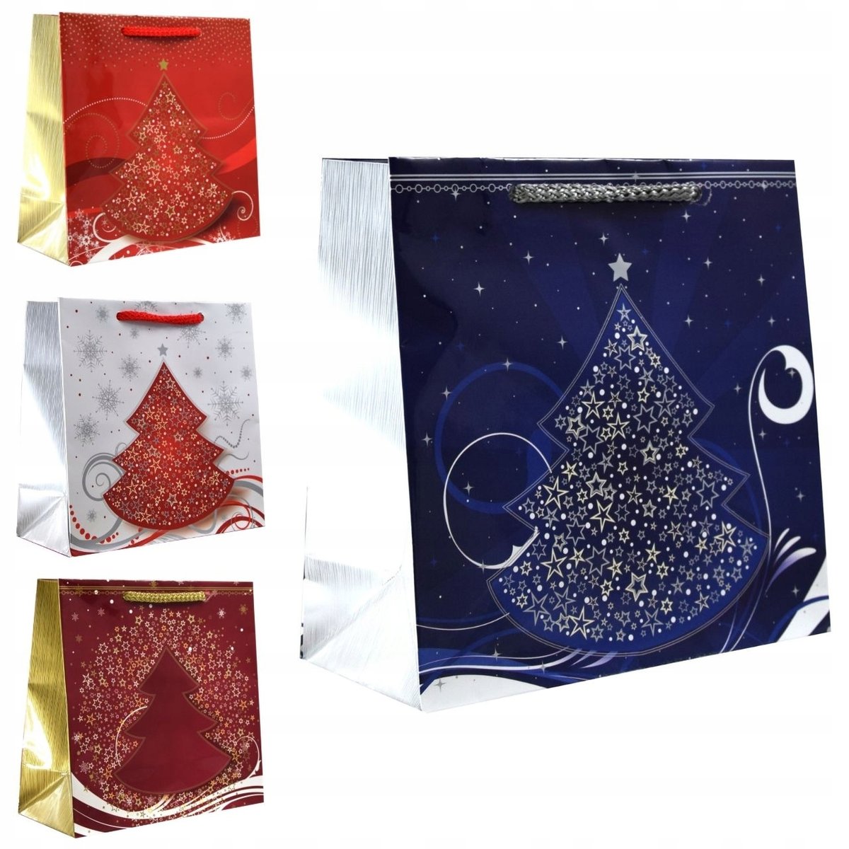 TORBA prezentowa ŚWIĘTA PREZENTY GWIAZDKA choinka MIKOŁAJ 10x mini 16x7x16 - Torby Pro | Sklep ...