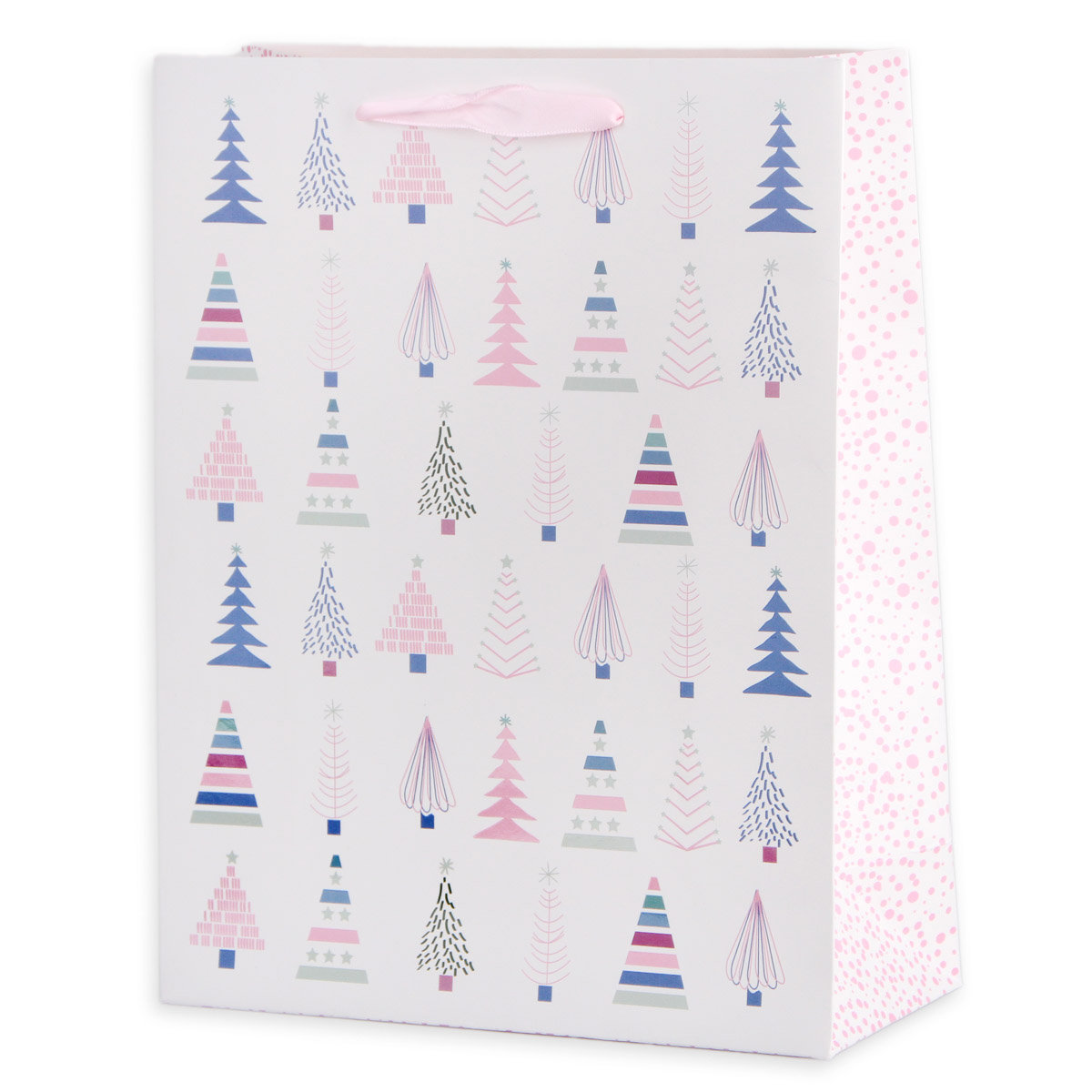Torba prezentowa, Winter Wonderland, Różowe Choinki , Rozmiar M - Empik | Przyjęcia i okazje w ...