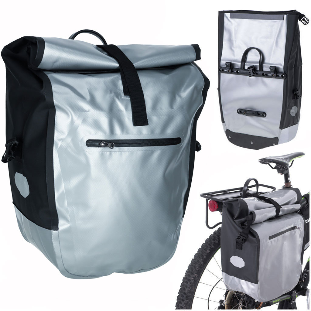 Torba Sakwa Rowerowa na Bagażnik Rower Tylna Boczna Wodoodporna Pojemna ...