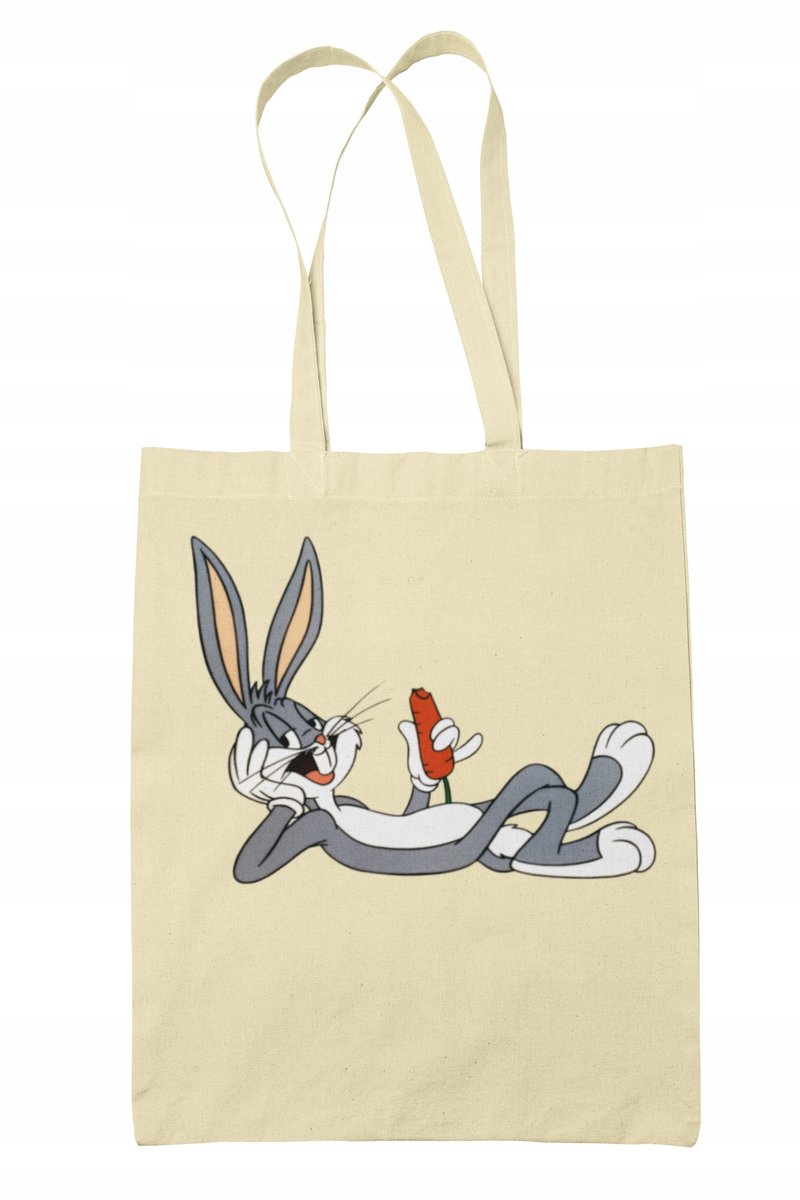 Torba Shopper-Materiał-Na Ramie-Prezen-Królik Bugs - Inna marka | Moda Sklep EMPIK.COM