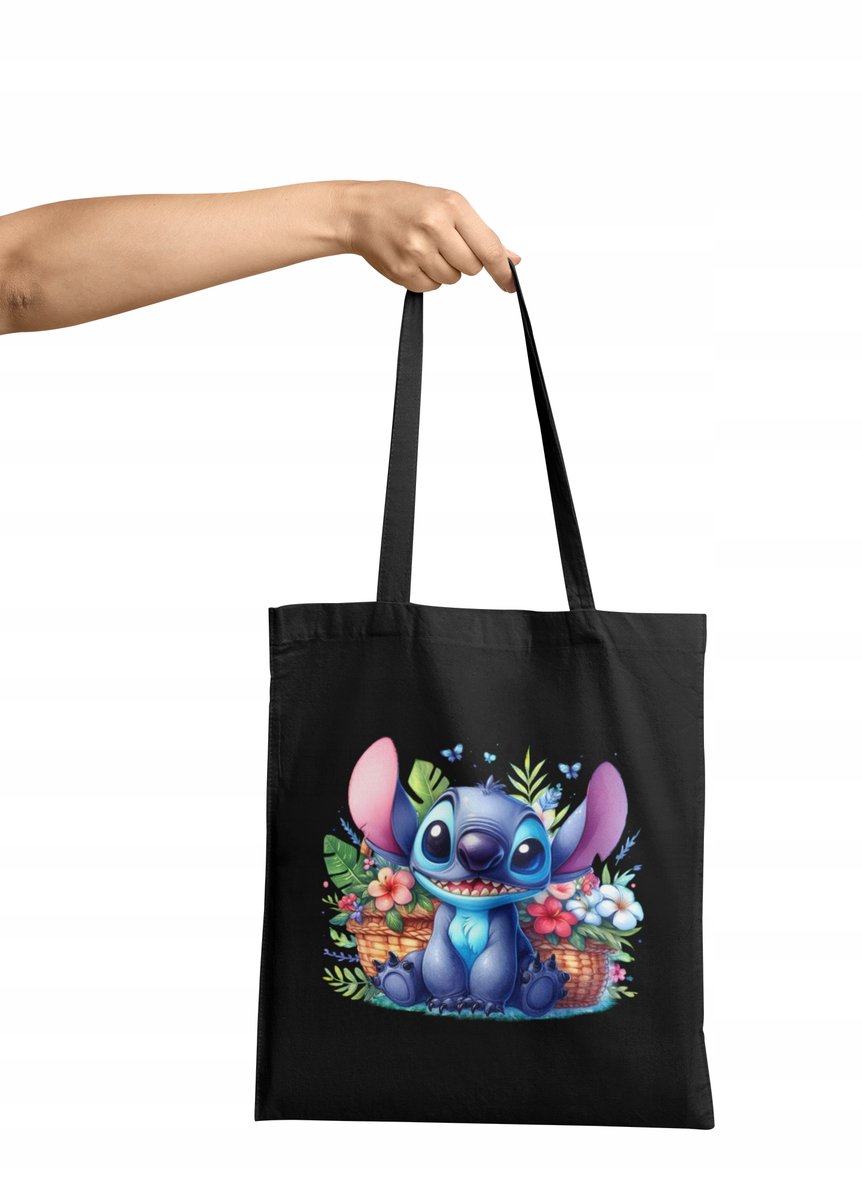 Torba Shopper Materiałowa Na Ramię Prezent Dla Fanki Lilo & Stitch & Angel - Inna marka | Moda ...