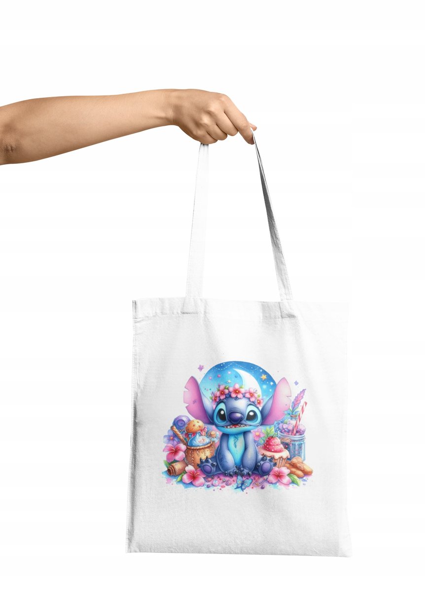 TORBA SHOPPER MATERIAŁOWA NA RAMIĘ PREZENT LILO & STITCH ANGEL BAJKI WYBÓR - Inna marka | Moda ...