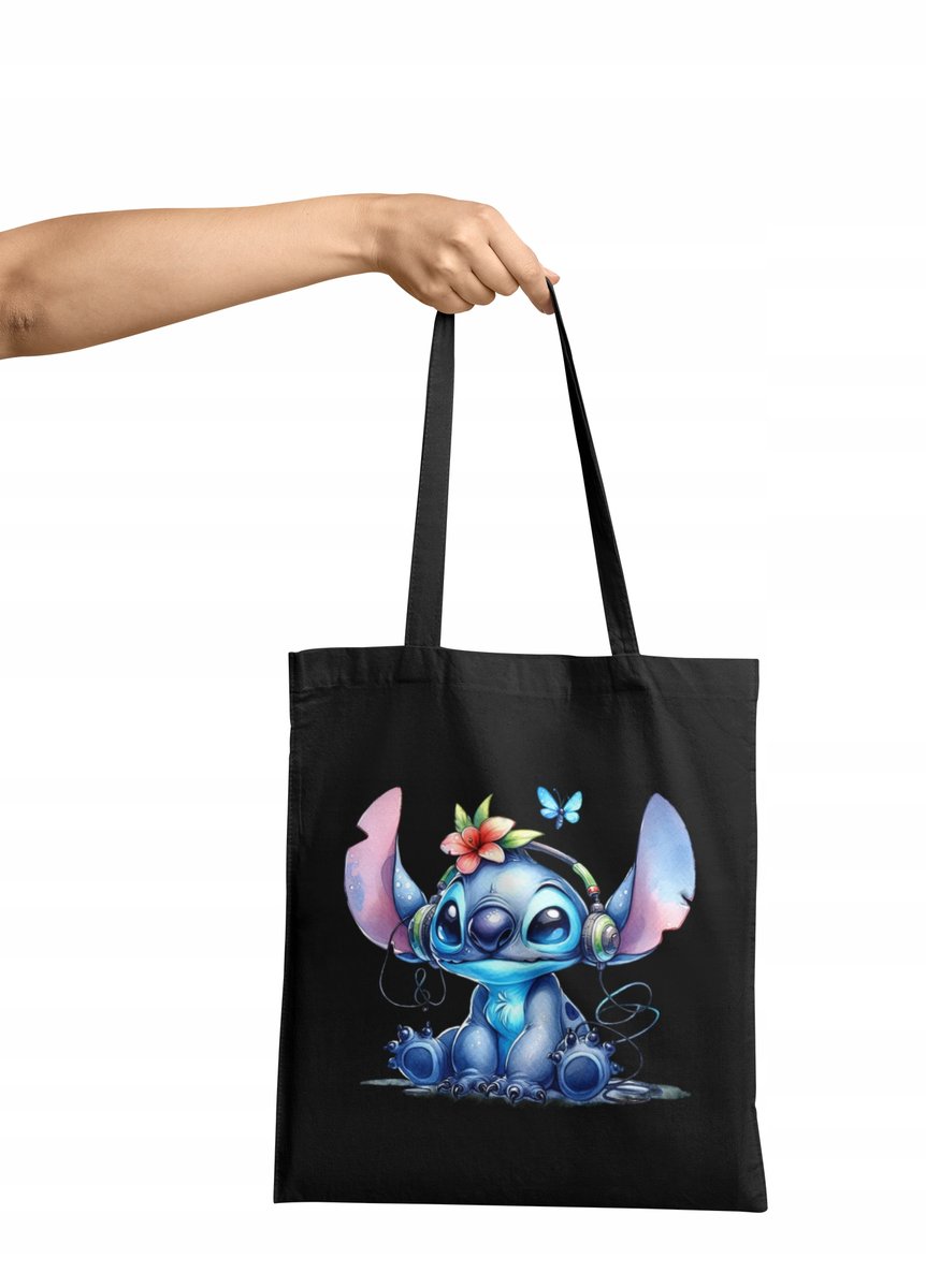TORBA SHOPPER MATERIAŁOWA NA RAMIĘ PREZENT LILO & STITCH & ANGEL WYBÓR - Inna marka | Moda Sklep ...