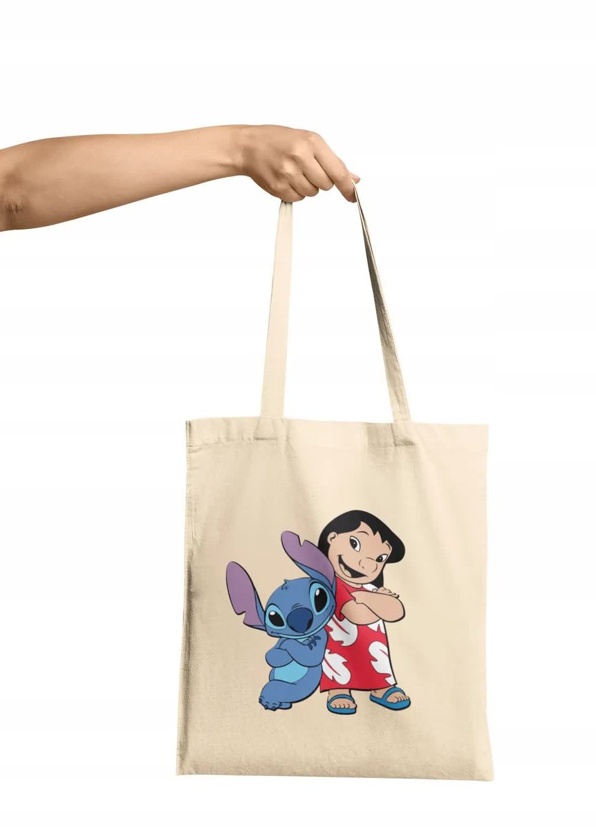 Torba Shopper Materiałowa Na Ramię Prezent Lilo Stitch Stich Wzory Różne - Inna marka | Moda ...