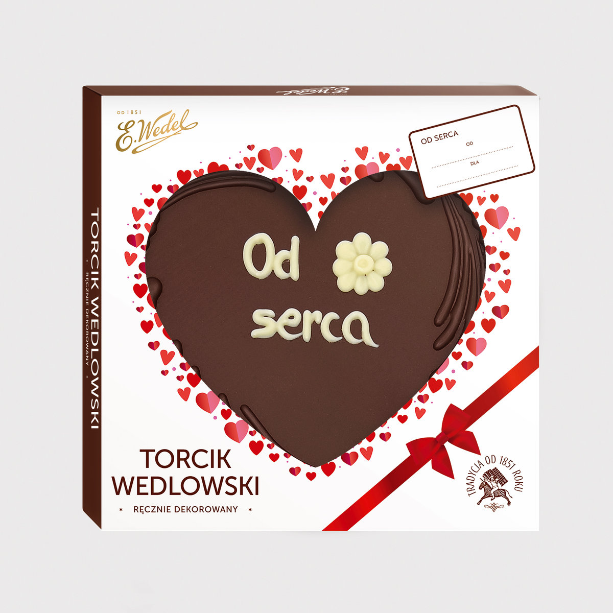 Torcik Wedlowski ręcznie dekorowany - Serce 250 g E.Wedel - E. Wedel ...