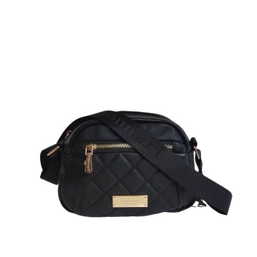 Torebka Czarna Listonoszka Monnari Kieszonki Pasek Logo - MONNARI | Moda Sklep EMPIK.COM