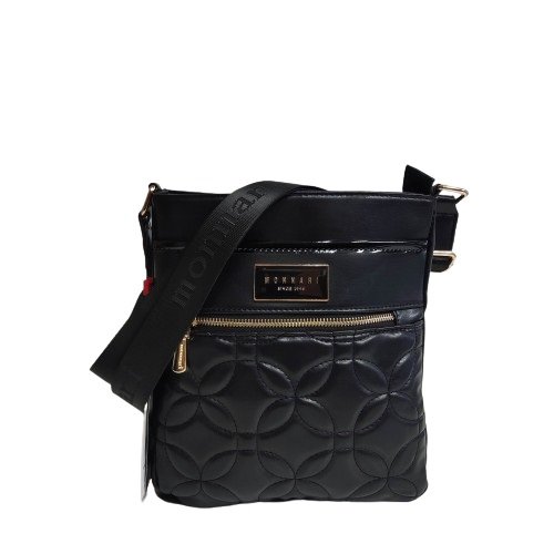 TOREBKA Czarna LISTONOSZKA MONNARI Pikowana LOGOWANY PASEK - Femestage EVA MINGE | Moda Sklep ...