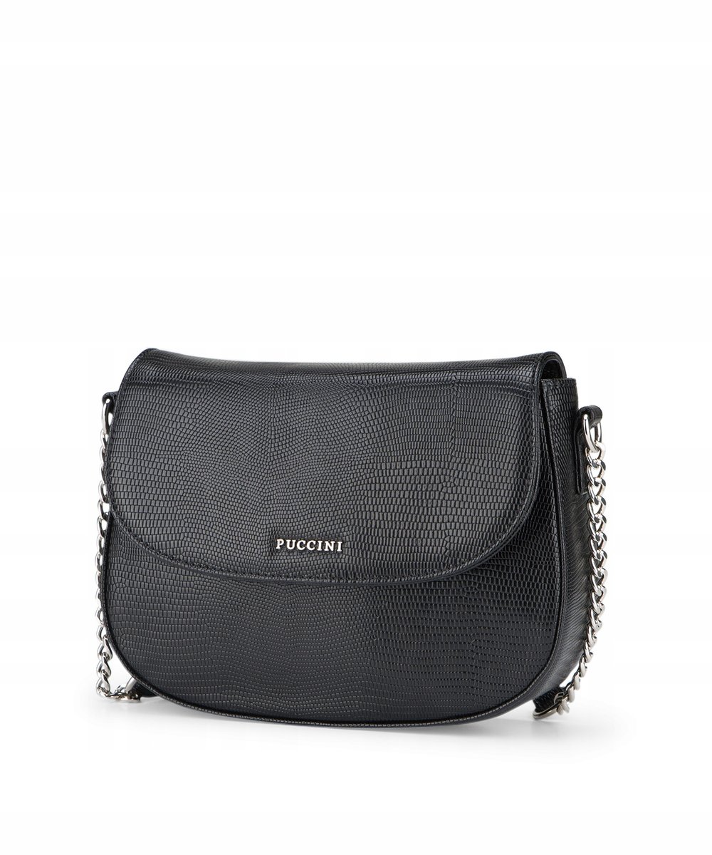 Torebka Damska Crossbody Listonoszka PUCCINI Z Łańcuszkiem Czarna BML057M-1 - PUCCINI | Moda ...