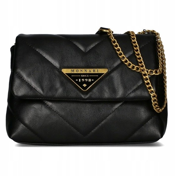 Torebka Damska Elegancka Torba Na Ramię Listonoszka MONNARI Pikowana Czarna - MONNARI | Moda ...