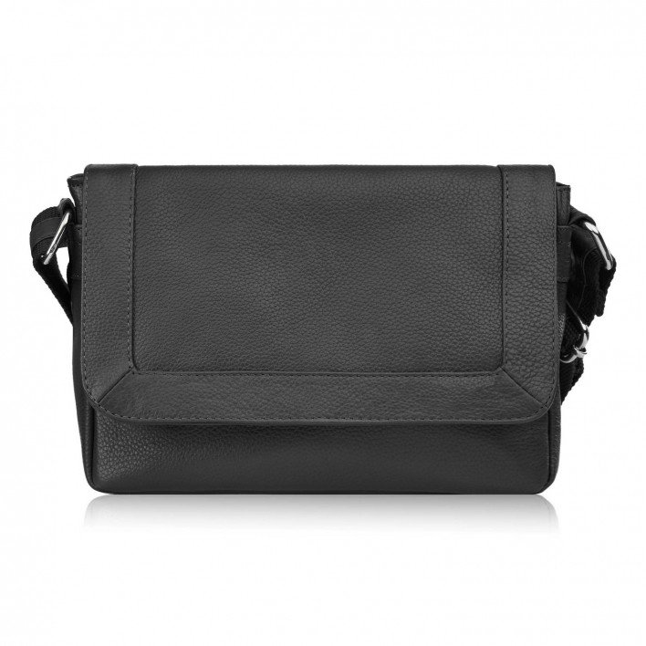 Torebka Damska Mała Listonoszka Skórzana Na Ramię Czarna Paolo Peruzzi E-35-Bl - Paolo Peruzzi ...