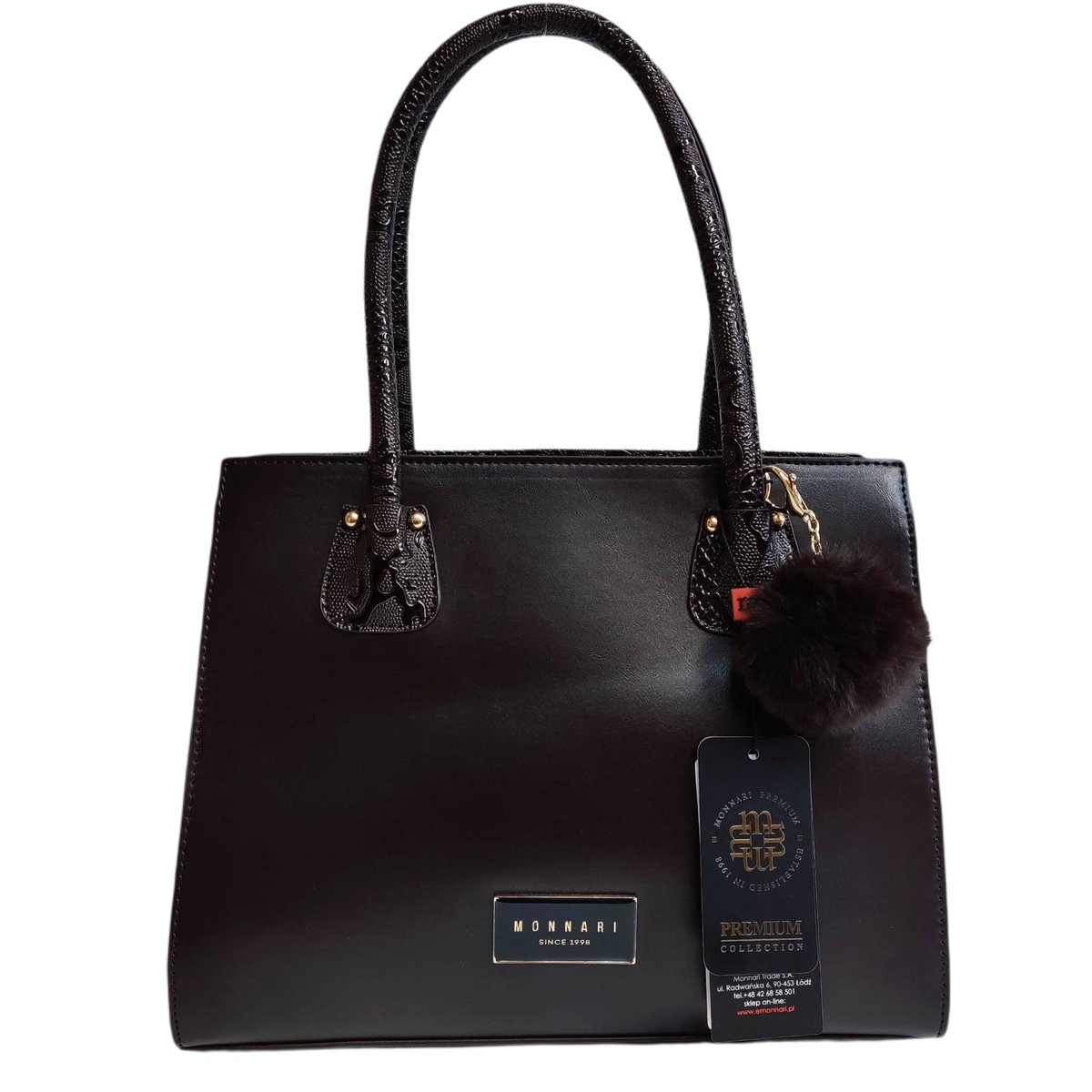 Torebka damska Monnari klasyczna brązowa - MONNARI | Moda Sklep EMPIK.COM