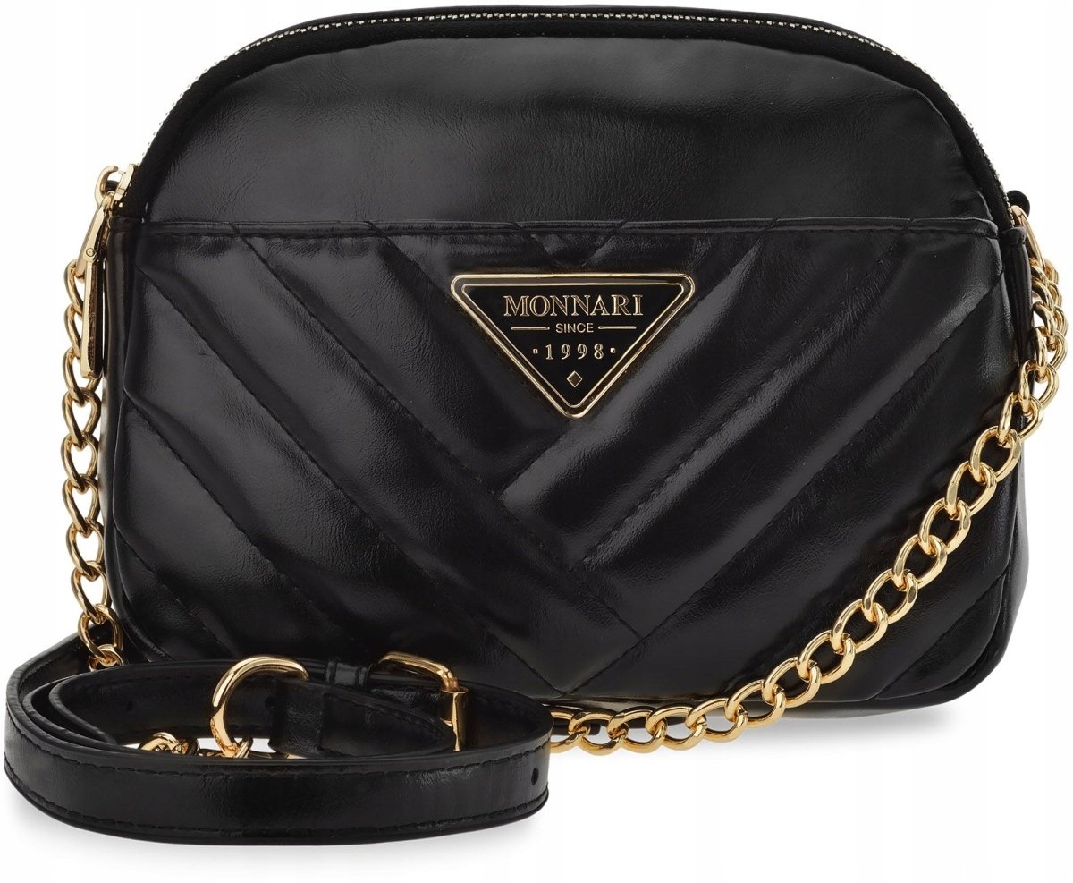 TOREBKA Damska MONNARI Pikowana Listonoszka CZARNA - MONNARI | Moda Sklep EMPIK.COM