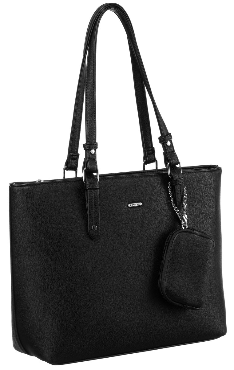 Torebka damska z saszetką ROVICKY duża torba klasyczna na ramię czarna - Rovicky | Moda Sklep ...