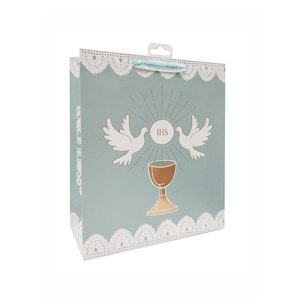 Torebka Komunia niebieska Gołębie M - Empik | Przyjęcia i okazje w Sklepie EMPIK.COM