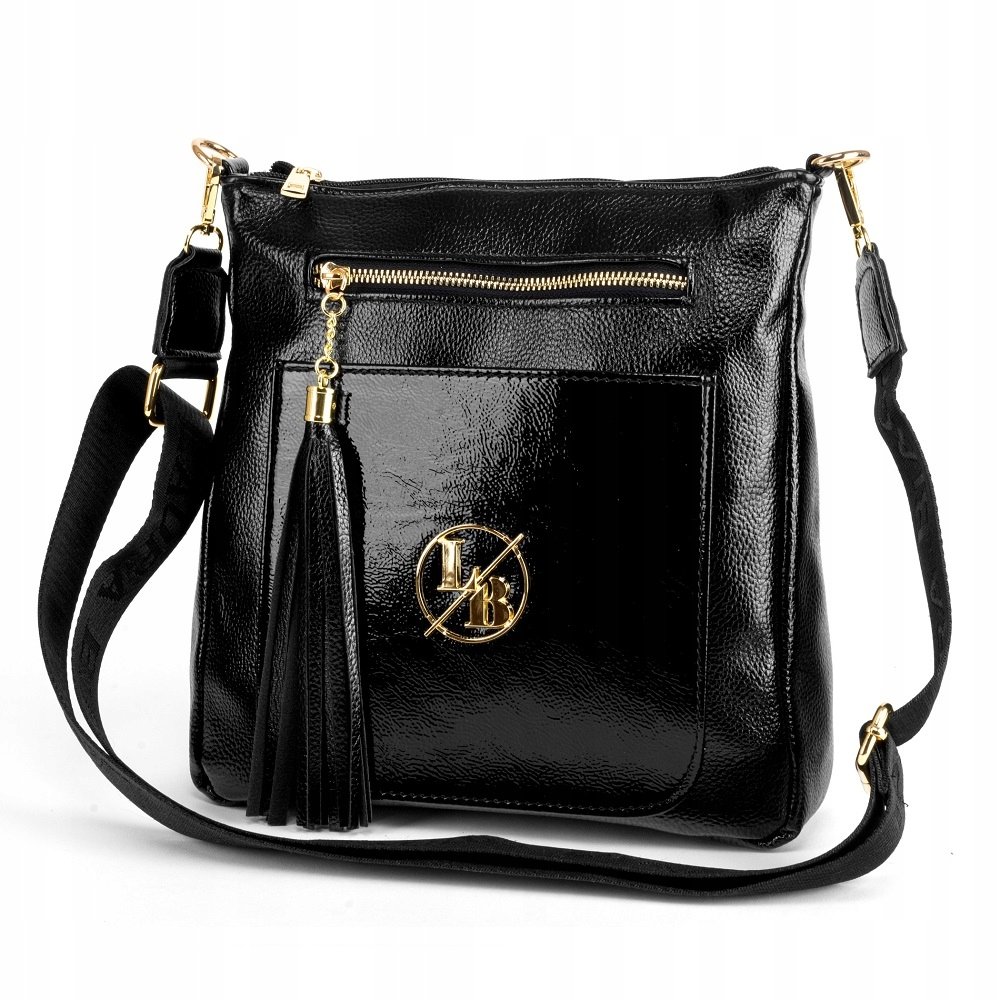 Torebka Laura Biaggi Listonoszka Worek Czarna - Laura Biaggi | Moda Sklep EMPIK.COM