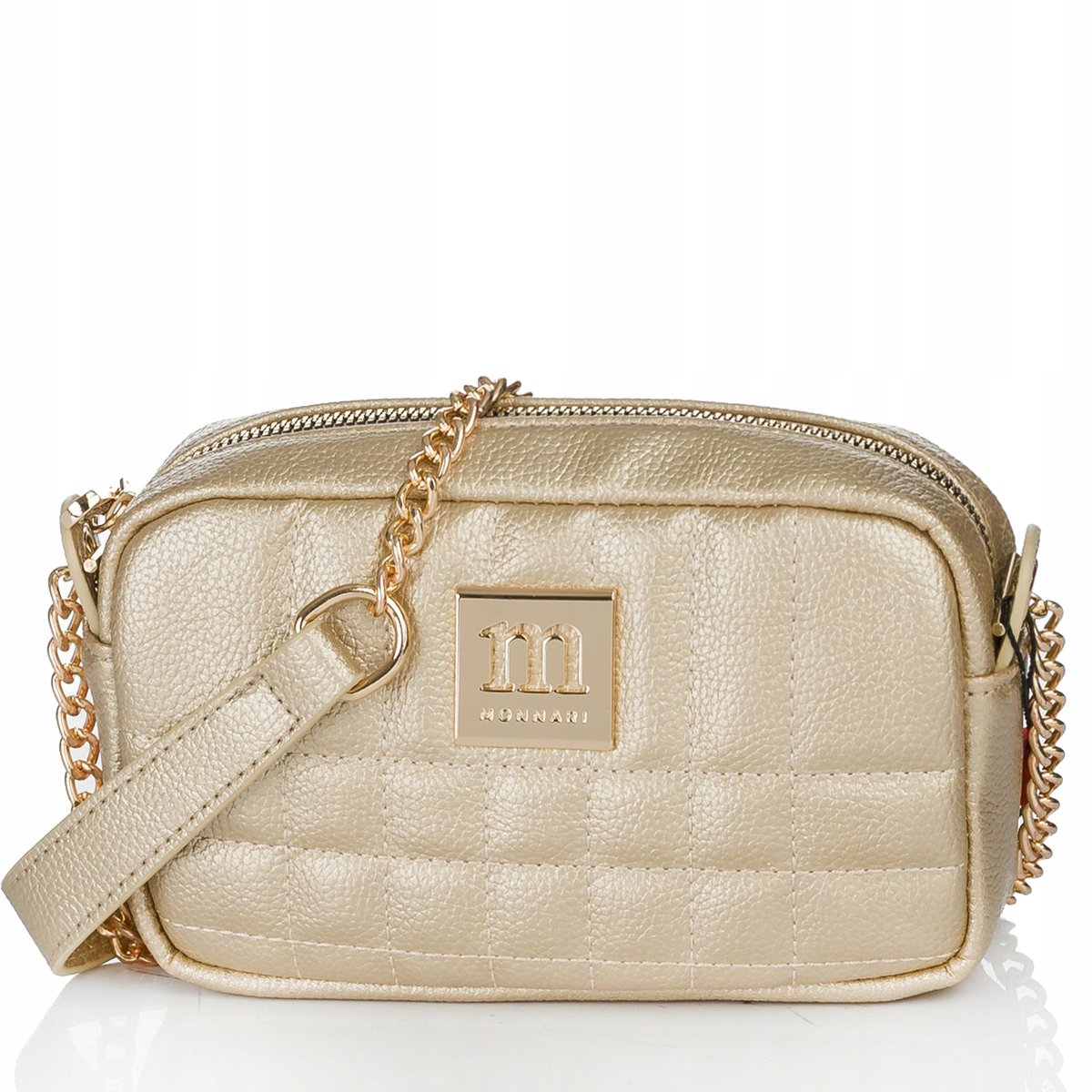 Torebka MONNARI listonoszka kuferek kopertówka Pikowana Złota - MONNARI | Moda Sklep EMPIK.COM