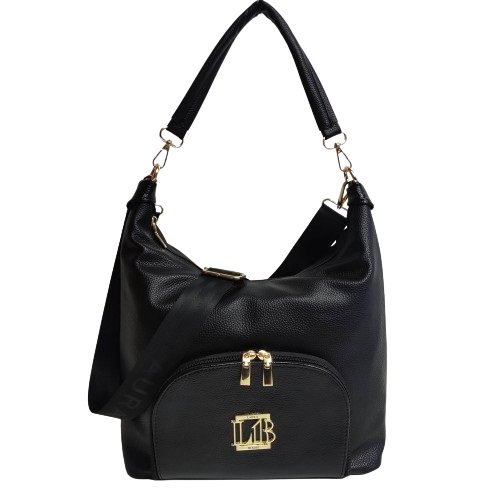 Torebka na ramię Laura Biaggi torba czarna listonoszka - Laura Biaggi | Moda Sklep EMPIK.COM