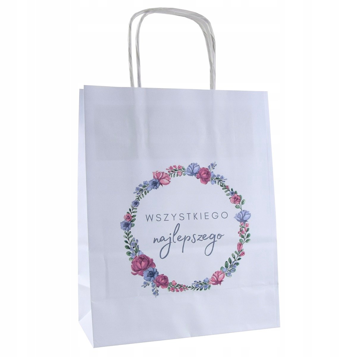 torebka prezentowa na urodziny imieniny KWIATY torba 18x8x22cm z nadrukiem - inna (Inny) | Sklep ...