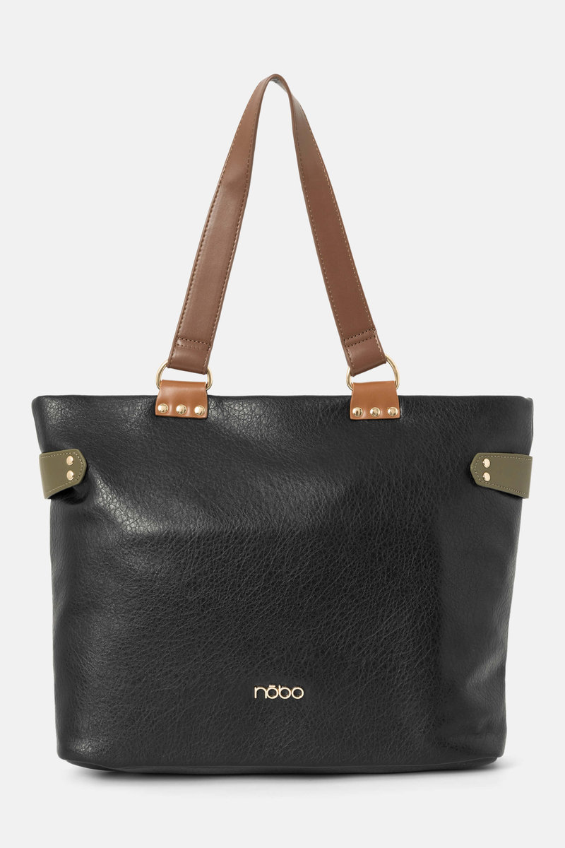 Torebka shopperka Nobo z długimi uszami, czarna - Nobo | Moda Sklep EMPIK.COM