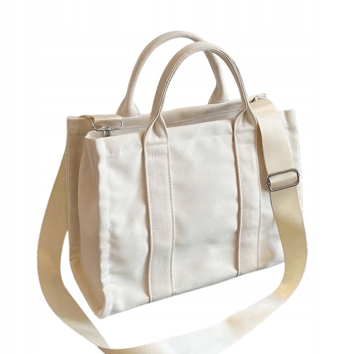 Torebka Torba Shopper Beżowa Tote Na Ramię Do Ręki Shopperka Beż Szkolna - Nexoo | Moda Sklep ...