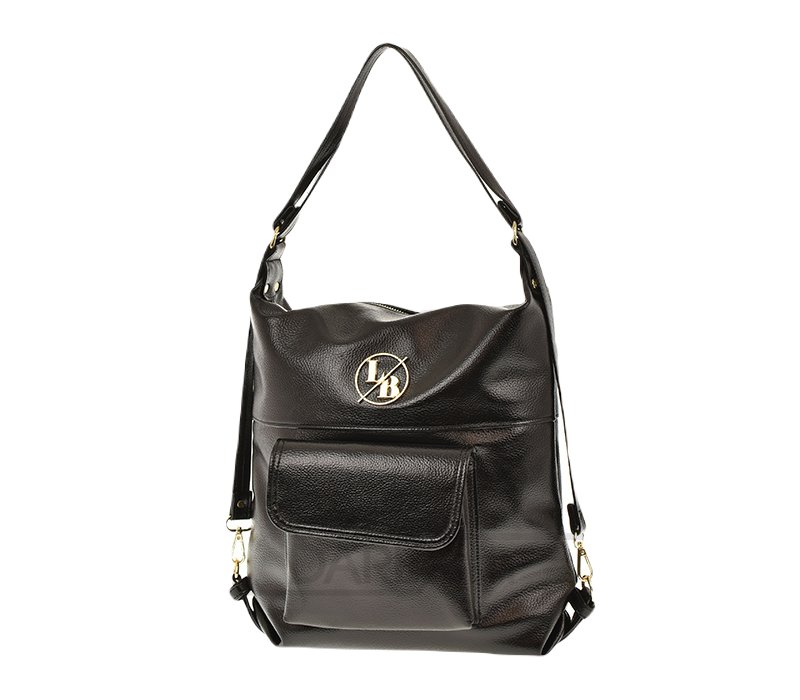 Torebka worek Laura Biaggi czarna - Inna marka | Moda Sklep EMPIK.COM