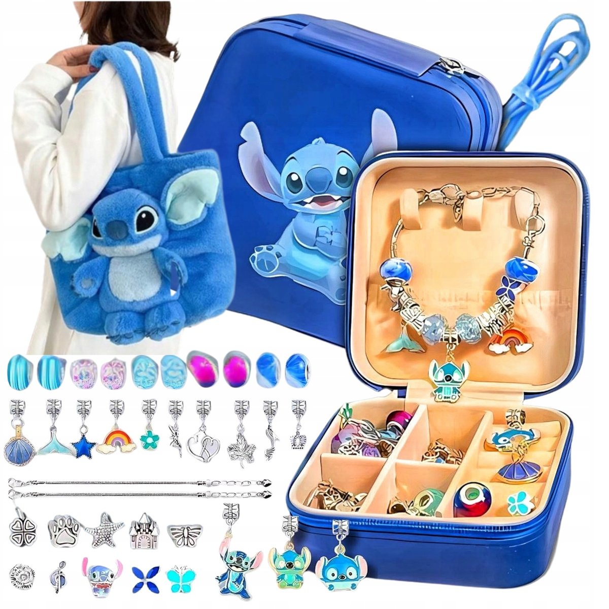 Torebka + Zestaw Do Robienia Bransoletek Biżuterii Stich Stitch Prezent ...