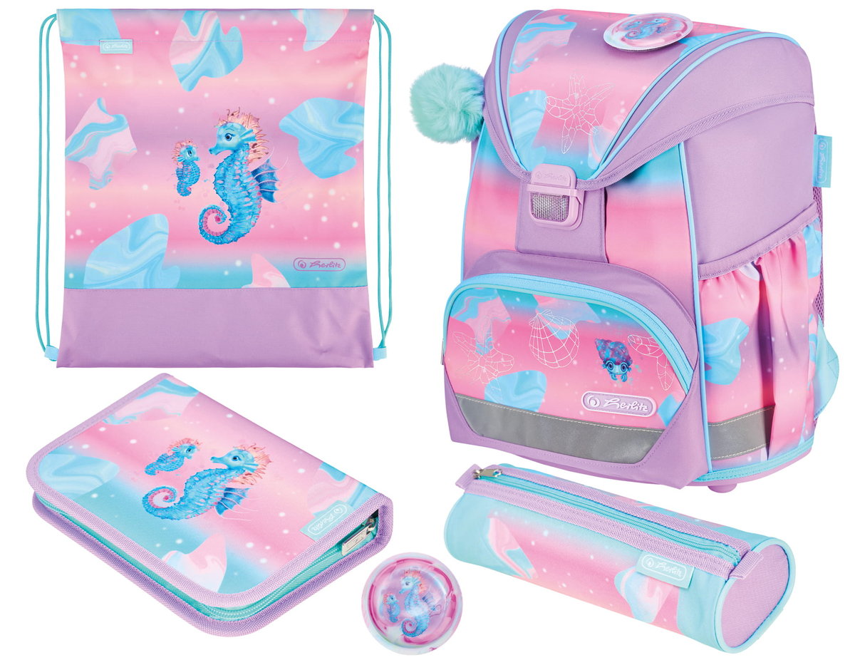 Tornister Herlitz Ultralight Plus Ocean Lights – zestaw - Inna marka ...