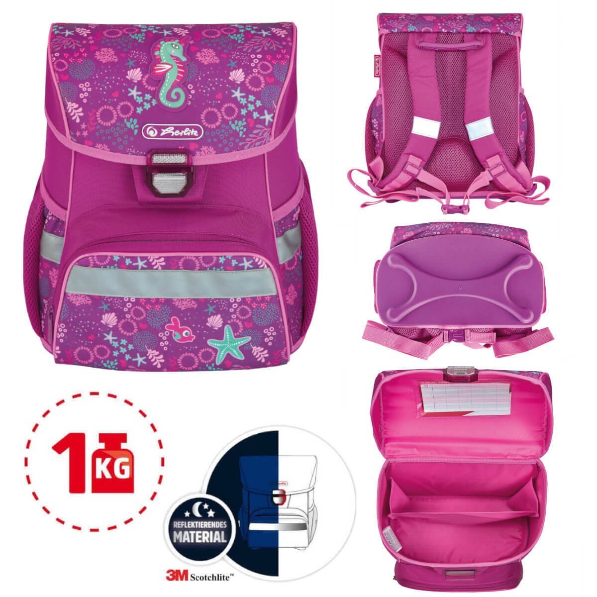 Tornister plecak szkolny Loop Seahorse HERLITZ - Seahorse - Herlitz | Sklep EMPIK.COM