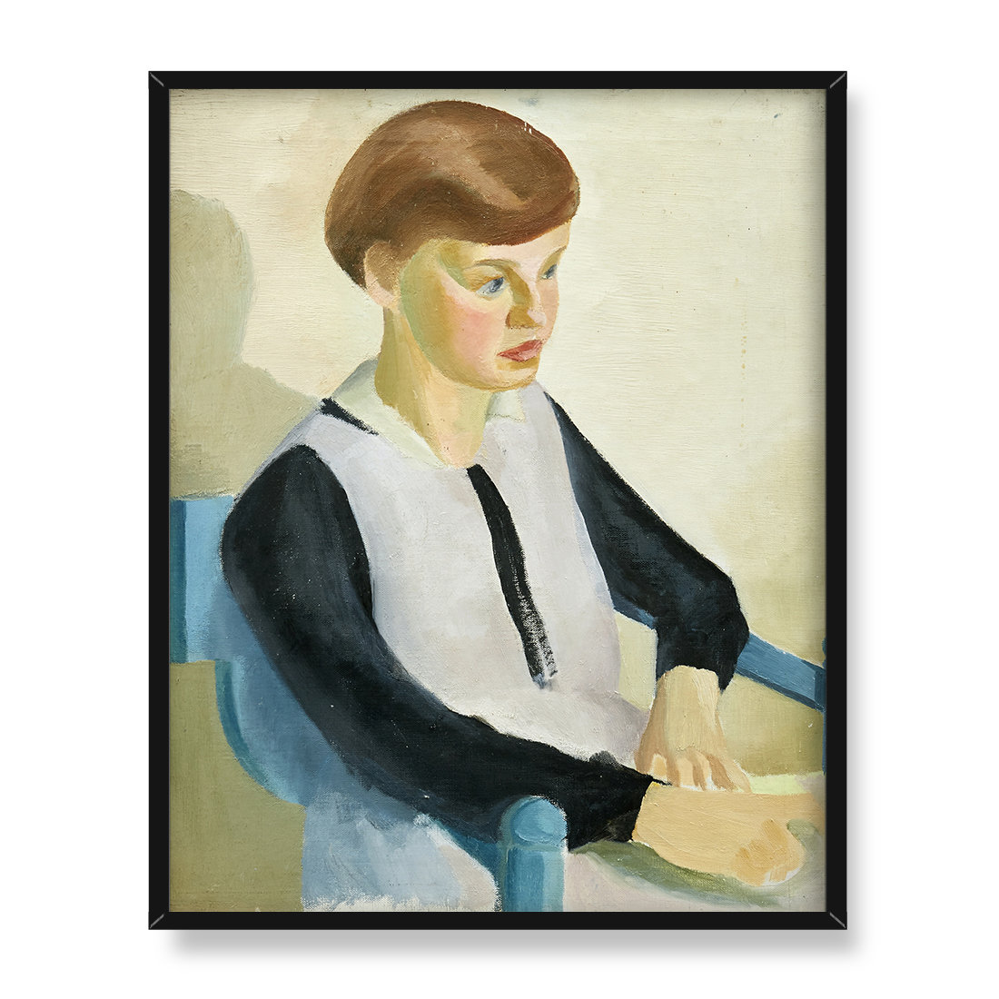 Torsten Jovinge Portret siostry 40×50 - ANTYKWARIAT "CZUŁA JEST NOC ...