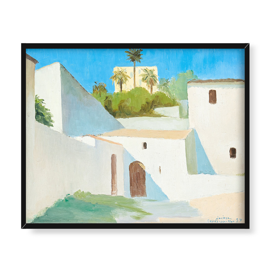 Torsten Jovinge Słoneczne fasady w Cagnes-sur-Mer 50×40 - ANTYKWARIAT ...
